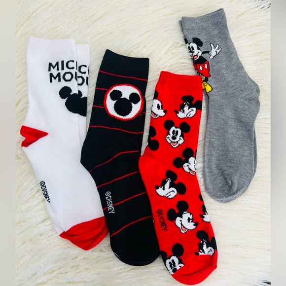 Disney | Accessories | New 4pack Mickey Mouse Socks | Poshmark